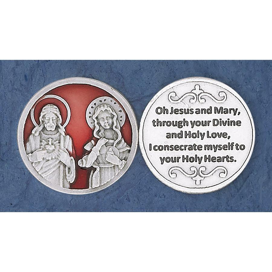 Pocket Token-Consecration to the Holy Hearts – Morning Star Catholic Gifts